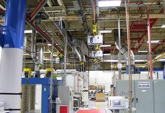 Automated Wheel and Strut Paint Line Monorail System